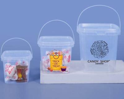 China White Color Square Plastic Bucket with Chemical Resistance for sale