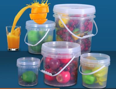 China PP/HDPE Plastic Food Bucket 0.2L-20L with IML Printing Food Grade Storage for sale