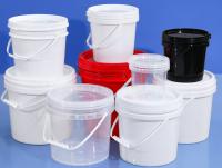 China Stackable Food Grade Plastic Buckets with Handle BPA Free 1L to 5L for sale