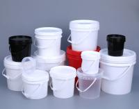China Reusable Food Grade White Buckets 1-5L BPA Free Round Storage Pails for sale