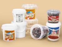 China Plastic Food Pail Bucket 0.2L-20L Food Grade PP HDPE with Lid Custom Logo for sale
