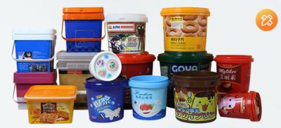 China PP/HDPE White Plastic Food Storage Bucket for sale