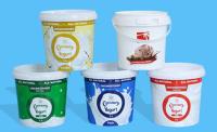 China Jieming Plastic Food Bucket 0.2L-20L Food Grade Storage with Lid and Handle for sale