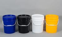China Jieming 5 Gallon Plastic Buckets 20L UV Resistant Food Grade with Lid and Handle for sale