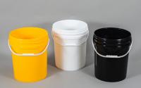 China Industrial Grade 5 Gallon Plastic Buckets 20L Capacity 11.5 Inch Diameter Stackable with Lid for sale