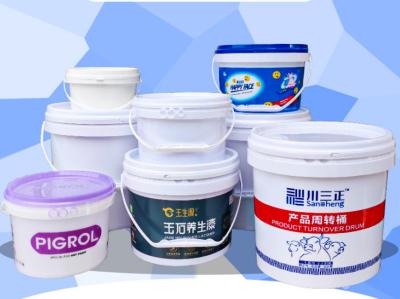 China Jieming Chemical Storage Bucket 0.2-35L Capacity PP/HDPE Material with SGS/FDA Certification for sale