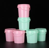China Screen Printing Plastic Food Pail Customized 0.2L-20L Capacity for sale