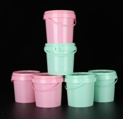 China Screen Printing Plastic Food Pail Customized 0.2L-20L Capacity for sale