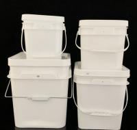 China Chemical Resistant Square Plastic Bucket with IML/Thermal Transfer/Screen Printing for sale