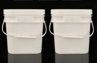 China Square Plastic Bucket 10 Liters PP Food Grade Container with Handle for sale
