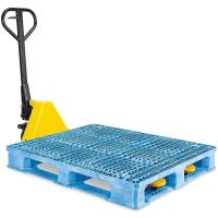 China Blue Reusable Plastic Pallet Corrosion Resistant for Warehouse Logistics for sale