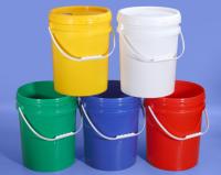 China Custom Color 5 Gallon Plastic Bucket 20 Liter Food Grade Pail with Gasket for sale