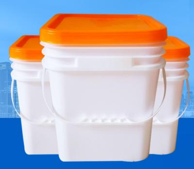 China IML Or Thermal Transfer Or Screen Printing Square Plastic Bucket Impact Resistant for sale