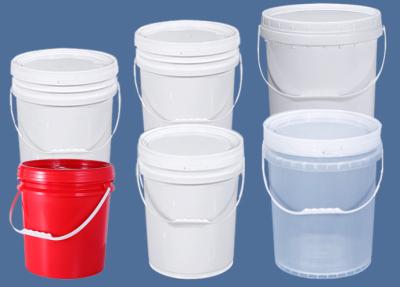 China Customizable 20L 5 Gallon Plastic Pails with Snap-On Lid and UV Resistance for sale