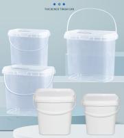 China Woven Bag PE Bag Packaging Square Plastic Pail With Toys for sale