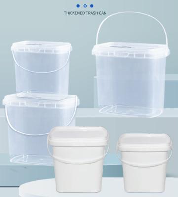 China Woven Bag PE Bag Packaging Square Plastic Pail With Toys for sale