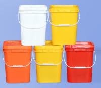 China Printing Options for Square Plastic Bucket IML Thermal Transfer and Screen Printing for sale
