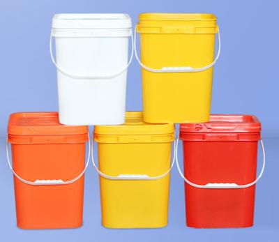 China Printing Options for Square Plastic Bucket IML Thermal Transfer and Screen Printing for sale