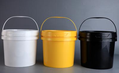 China Durability Ensured Round Plastic Bucket Thickness 0.8-1.5mm 4L Capacity for sale