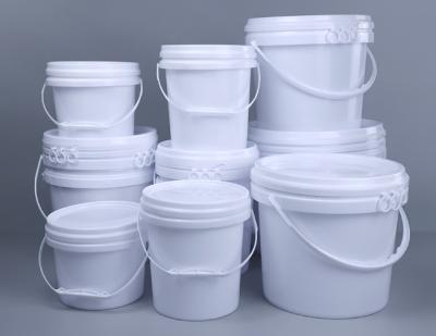 China ISO Certified Round Plastic Bucket 1L to 20L with Seal Lid for sale