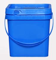 China Jieming Square Plastic Pail 25L Food Grade with Lid IML Thermal Transfer Screen Printing for sale