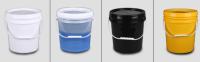 China Jieming 20L 5 Gallon Plastic Bucket with Gasket UV Resistant Food Grade Stackable Pail for sale