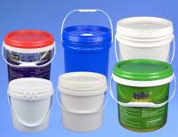 China Seal Lid Round Plastic Bucket with Custom Logo Printing Various Capacity Options for sale