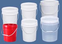 China Jieming Round Plastic Bucket 1L-20L Customizable Durable Container with Handle for sale