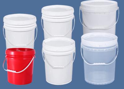 China Jieming Round Plastic Bucket 1L-20L Customizable Durable Container with Handle for sale