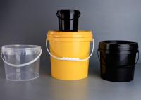 China Logo As Required Round Plastic Bucket With Seal Lid For Packaging for sale
