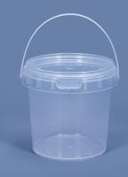 China Jieming Plastic Food Bucket 0.2L-30L Food Grade Storage with Handle Custom Logo for sale