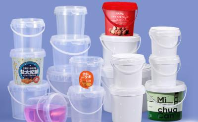 China Plastic Food Bucket with Lid 0.2L-30L Food Grade Storage Container for sale