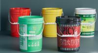 China 5 Gallon Plastic Pails 20L UV Resistant with Handle and Snap-On Lid for sale