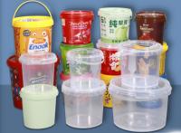 China Screen Printing Plastic Food Bucket Lightweight With PP / HDPE Material for sale