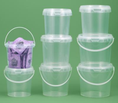 China 0.2L-30L Plastic Food Bucket with Lid Food Grade Container for Storage for sale