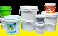 China Jieming Food Grade Plastic Bucket 1L-5L BPA Free Stackable White for sale
