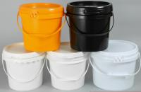 China Plastic Handle Round Plastic Bucket For Chemical Transportation for sale