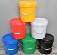 China 0.8-1.5mm Thickness Round Plastic Bucket With Smooth Surface And As Required Logo for sale