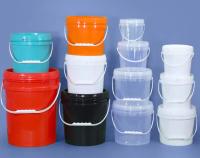 China Jieming 5 Gallon Plastic Bucket 20L Capacity with Gasket and 11.5 Inch Diameter for sale