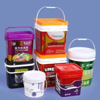 China Plastic Paint Bucket 3 Gallon Capacity Rust Resistant Round with Handle for Industrial Use for sale