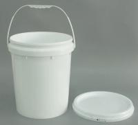 China Jieming 20L Round Lubricant Bucket PP HDPE Heavy Duty Industrial Grease Container for sale