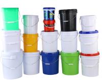 China Stackable and Gasket 5 Gallon Plastic Buckets for Heavy Duty Applications for sale