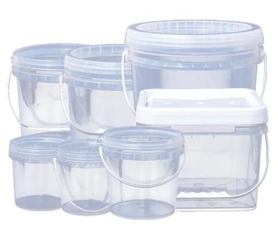 China Round Chemical Storage Bucket 0.2-35L with Lid and Handle for Industrial Use for sale