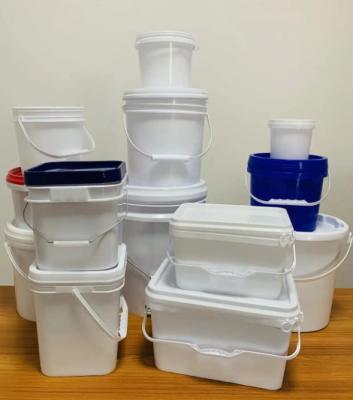 China Jieming 5 Gallon Plastic Bucket 20L Stackable with Gasket UV Resistant for sale