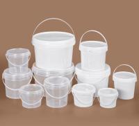 China Customizable Transparent Plastic Bucket 45g-350g Durable Smooth Surface for sale