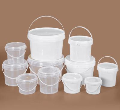 China Customizable Transparent Plastic Bucket 45g-350g Durable Smooth Surface for sale