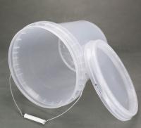 China Customizable Round Plastic Bucket with Seal Lid 1L to 20L Capacity ISO9001 FDA for sale