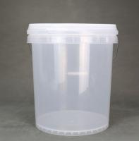 China Customizable Round Plastic Bucket with Seal Lid 1L to 20L Capacity ISO9001 FDA for sale
