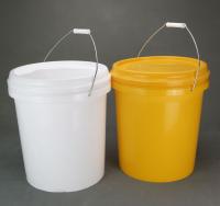 China Jieming 5 Gallon Plastic Bucket 20L with Handle Gasket Food Grade Stackable for sale