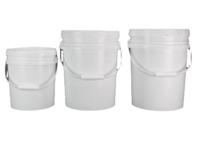China 20L OEM White HDPE Square Lubricant Bucket for Industrial Grease Storage for sale